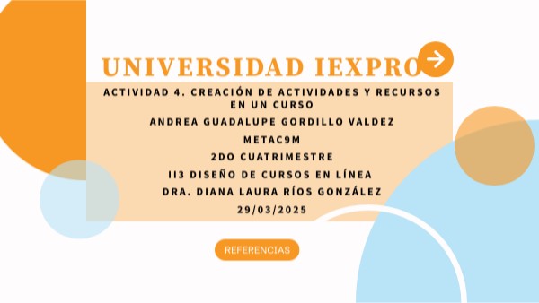 Act. 4 Creación de actividades Moodle Cloud | Genially