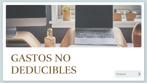 gastos no deducibles | Genially