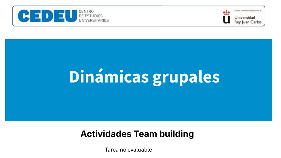 Actividades Team building | Genially