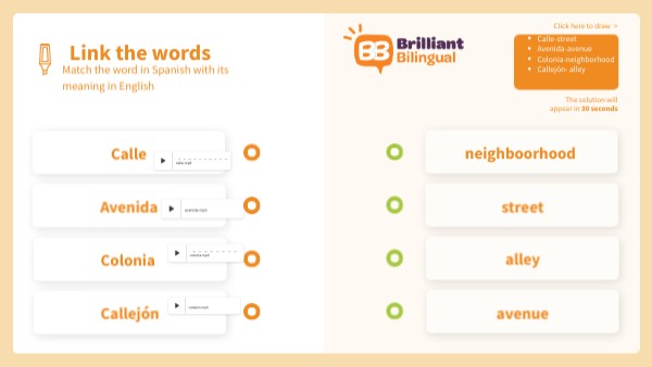 Link the places in town | Genially