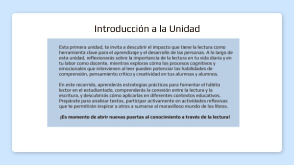 Introducción a la Unidad | Genially