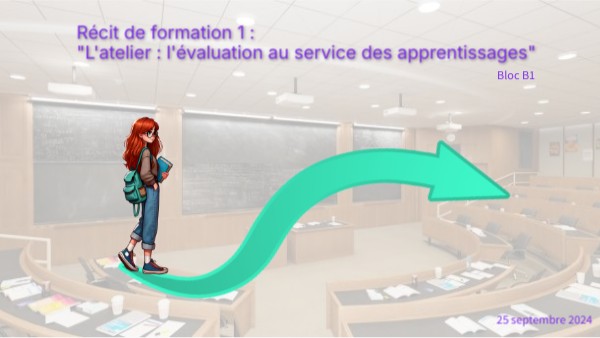 Récit de formation 1 : "L'atelier : l'évaluation au service des apprentissages" | Genially