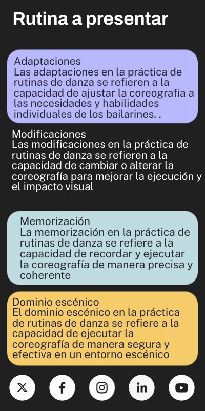 Rutina a presentar | Genially