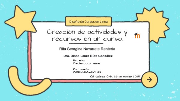 Creación de actividades y recursos en un curso en moodle Cloud | Genially