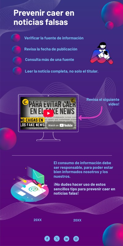 Prevenir caer en noticias falsas | Genially