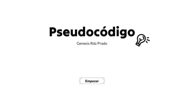 Pseudocódigo | Genially