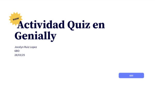 Actividad Quiz en Genially | Genially