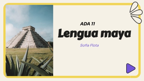 Lengua maya | Genially