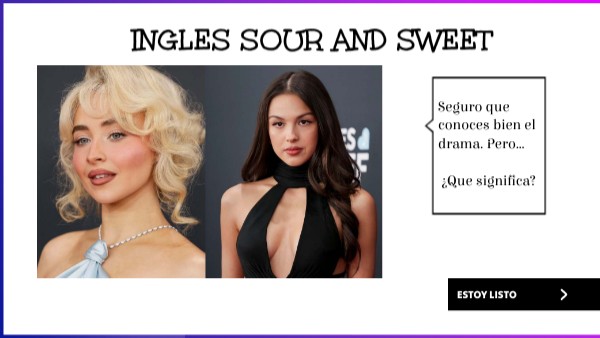 Ingles con Sour and Sweet | Genially