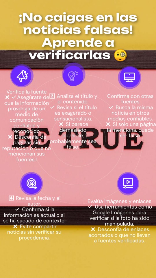 ¡No caigas en las noticias falsas! Aprende a verificarlas 🧐 | Genially