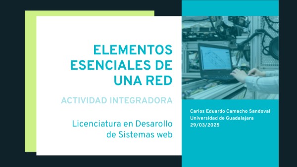 Elementos esenciales de una red | Genially
