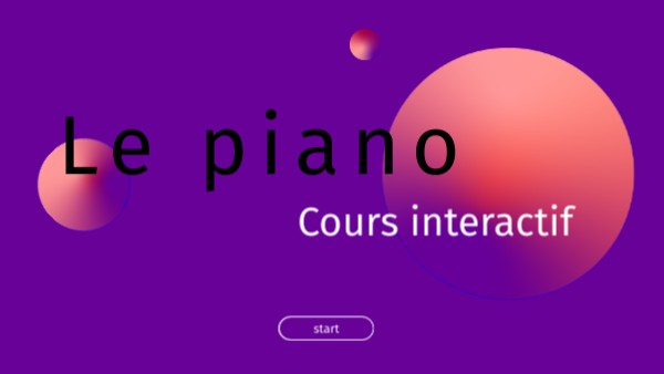 Le piano | Genially