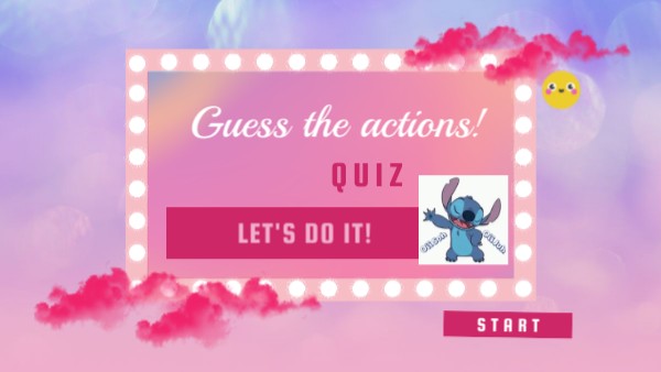 Guess the actions! | Genially