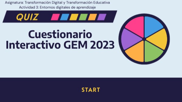 Cuestionario Interactivo GEM 2023 | Genially