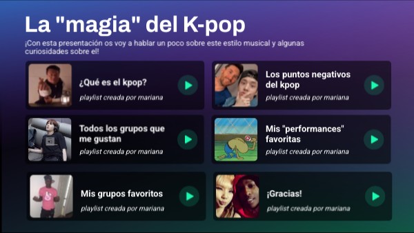 Kpop- presentación español | Genially