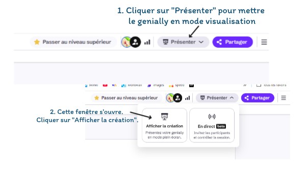 05.Fonctions en haut de l'écran | Genially