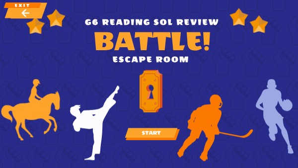 G6 SOL Review Packet 5, Passage 5 Battle! Escape Room | Genially