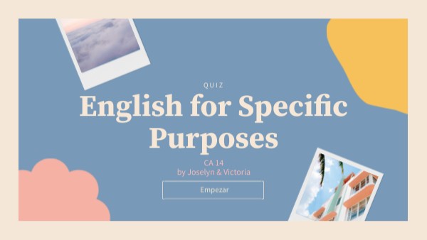English for Specific Purposes | Genially
