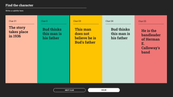 Bud not Game explanation | Genially