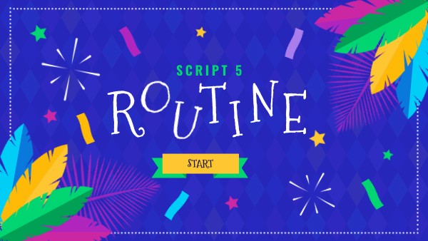 Drama class routine | Genially