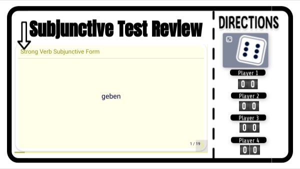 SUBJUNCTIVE TEST REVIEW | Genially