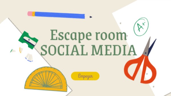 Escape room SOCIAL MEDIA | Genially