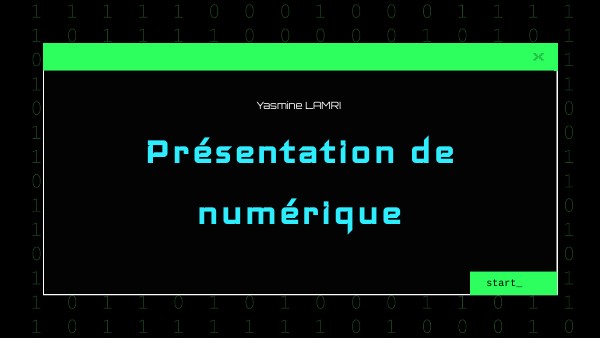 Présentation de numérique | Genially
