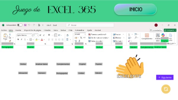 Excel 365. Pestaña INICIO | Genially