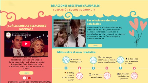 RELACIONES AFECTIVAS SALUDABLES | Genially