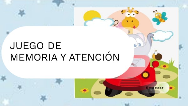Juego de memoria y atención | Genially