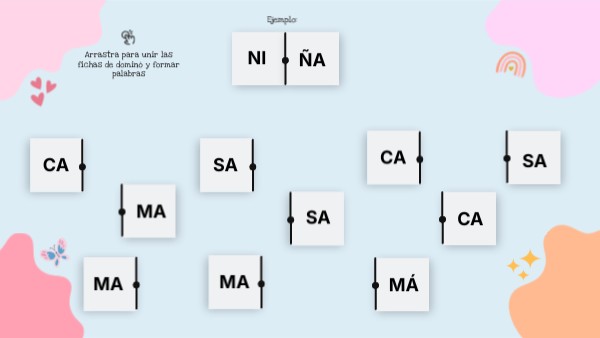DOMINÓ DE COMBINACIÓN DE SÍLABAS | Genially