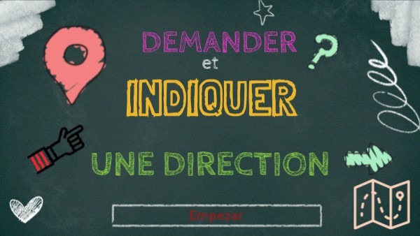INDIQUER LA DIRECTION | Genially