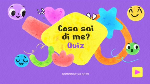 Cosa sai di me? | Genially