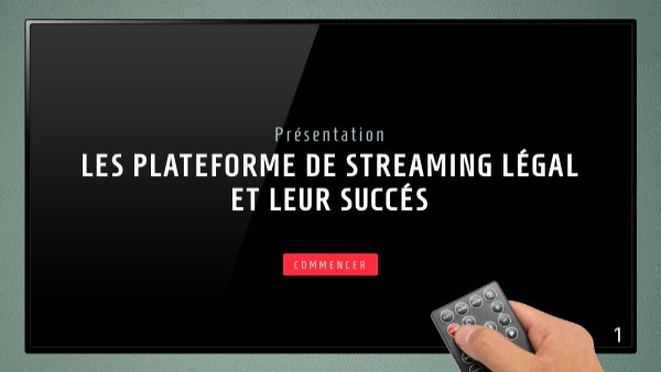 Les Plateforme de streaming légal et leur succés - VASAN Shaeeraam | Genially