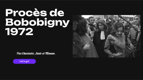 Procès de Bobobigny 1972 | Genially