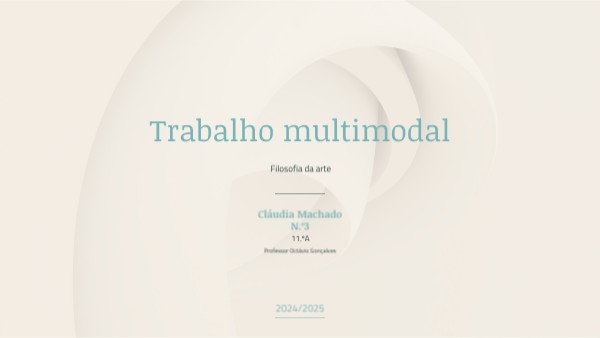 Trabalho multimodal - final | Genially