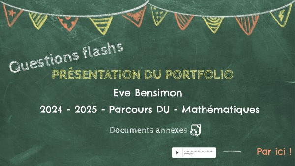 Présentation du portfolio | Genially