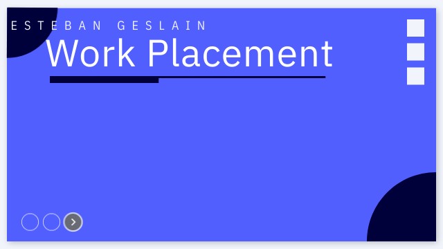 Work Placement | Genially