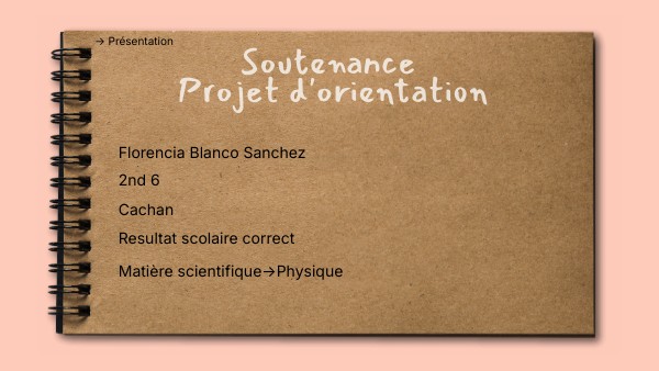 Soutenance Projet d'orientation | Genially