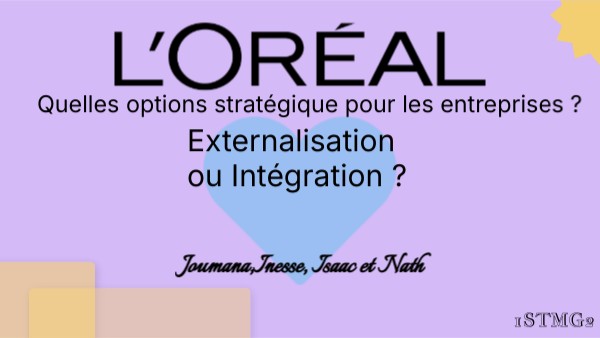 Externalisation ou Intégration ? | Genially