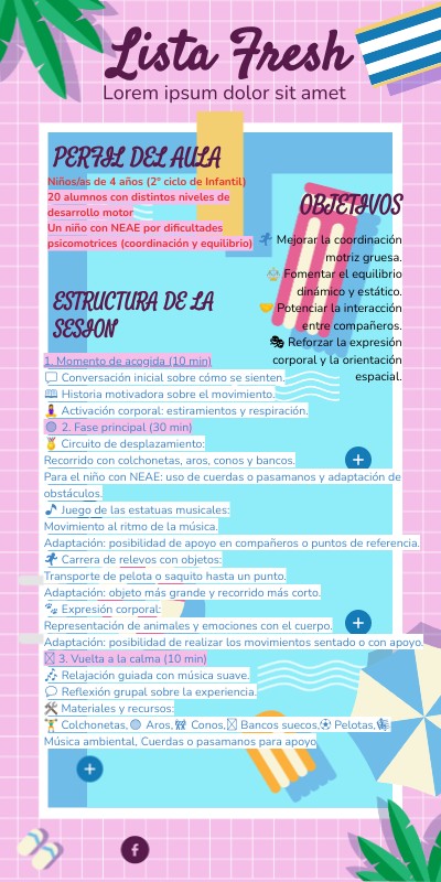 Lista Fresh | Genially