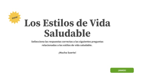 Los Estilos de Vida Saludable | Genially