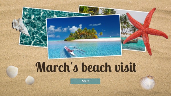 March's beach visit | Genially