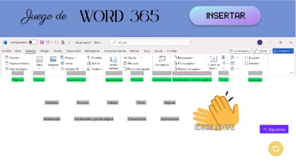 Word 365. Pestaña INSERTAR | Genially