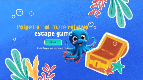 Polpetto nel mare relati vo e scape game | Genially