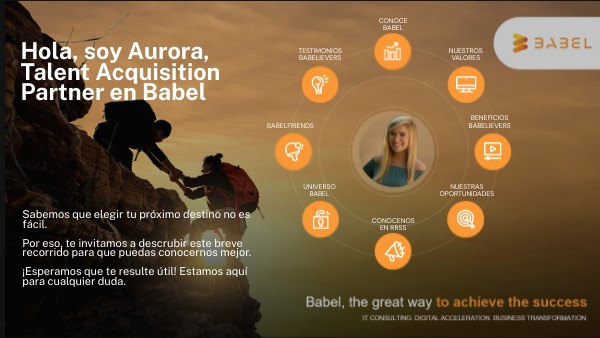 Hola, soy Aurora, Talent Acquisition Partner en Babel | Genially