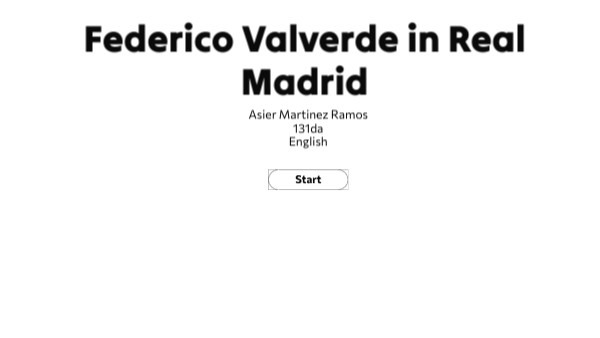 Federico Valverde in Real Madrid | Genially