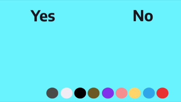 Yes/No Color Game | Genially