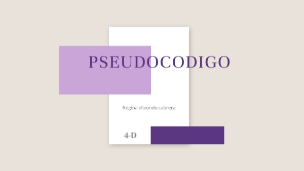 pseudocodigo | Genially