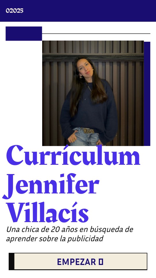 Currículum Jennifer Villacís | Genially